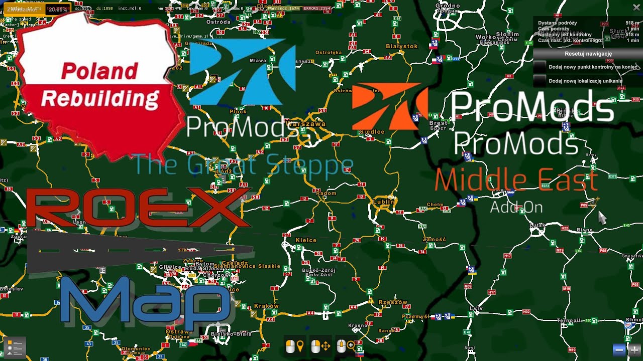 Poland Rebuilding Map V242 For Pm 246 137x Ets2 Poland Rebuilding