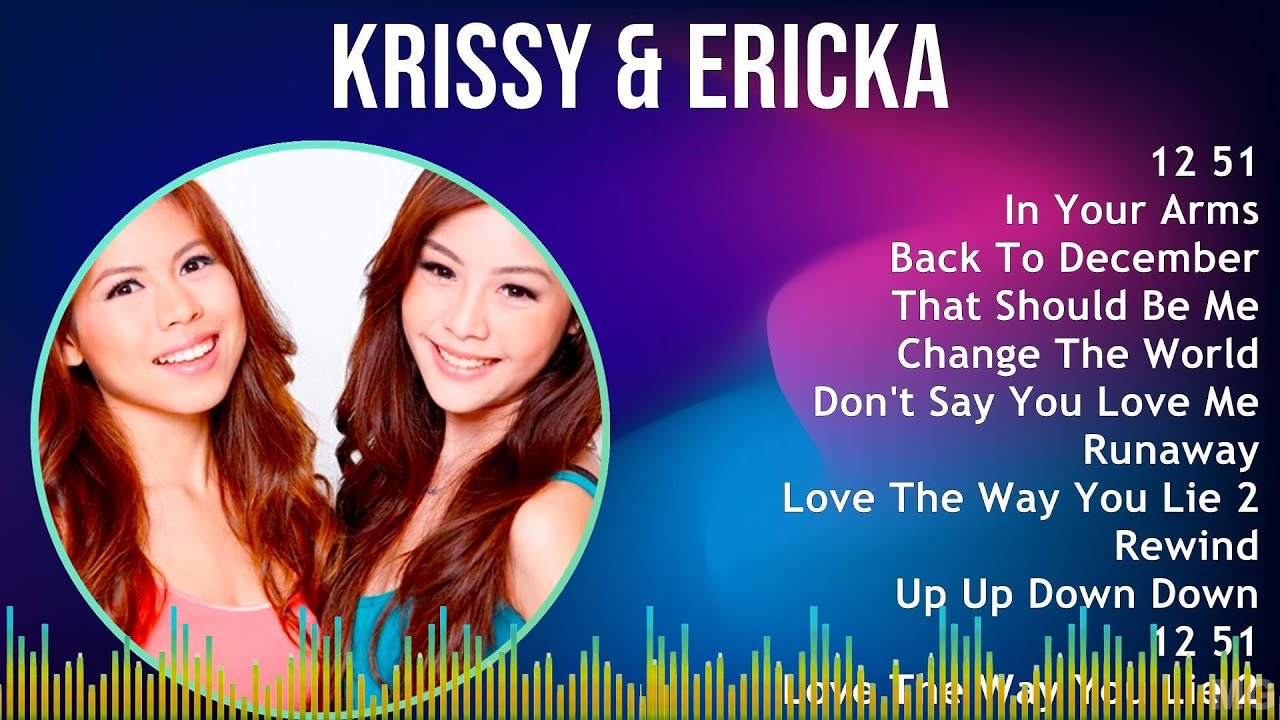 Krissy & Ericka 2024 MIX Playlist - 12 51, In Your Arms, Back To December, That Should Be Me ...