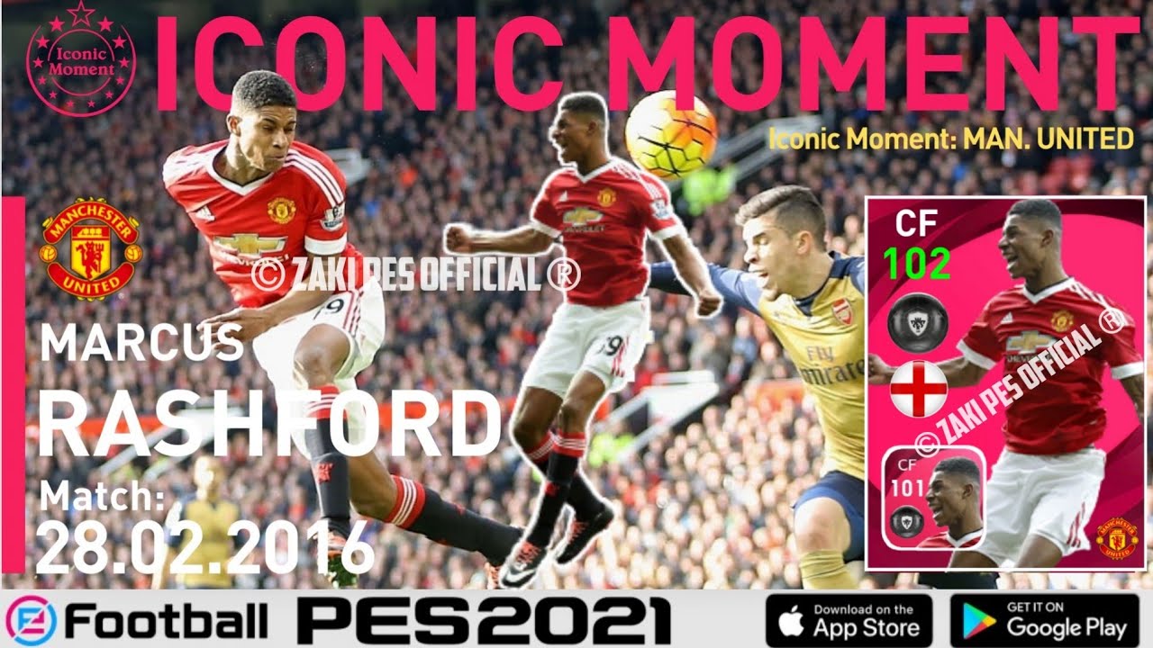 Iconic M. Rashford First Look Celebrations Pes 2021 Mobile #Shorts # ...