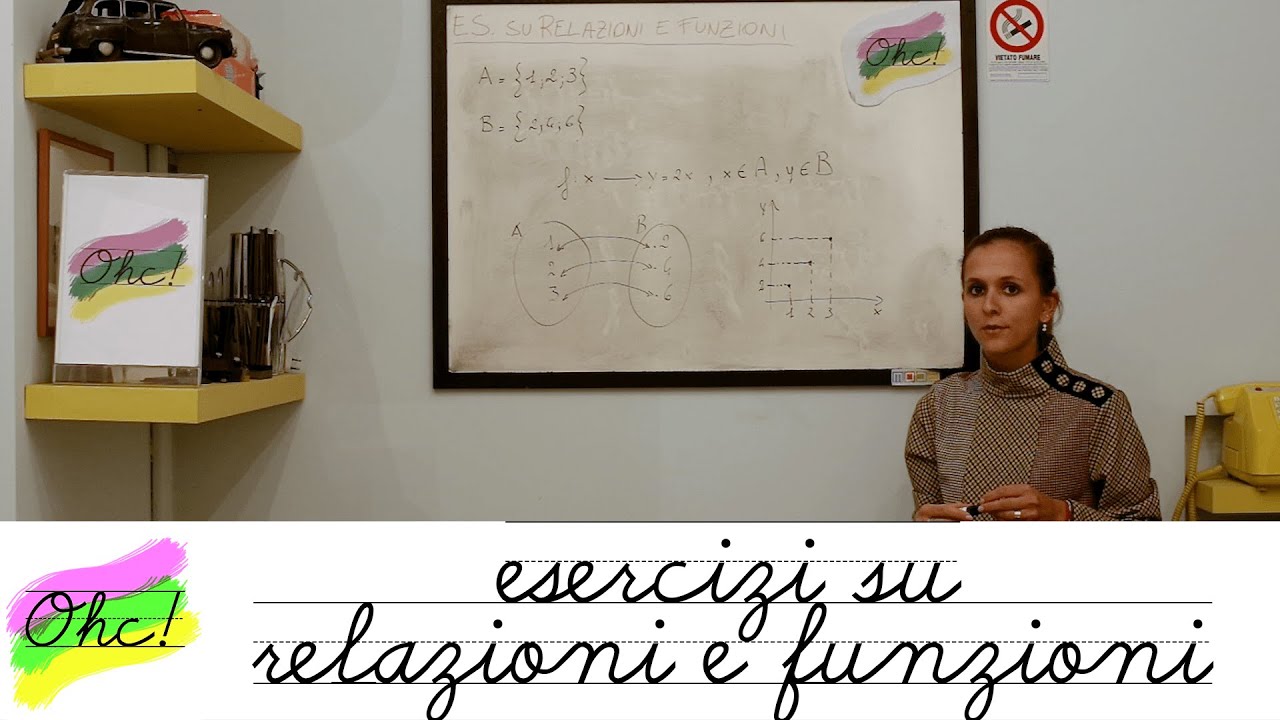 Matematica - LEZ.05 - Esercizi su relazioni e funzioni - YouTube