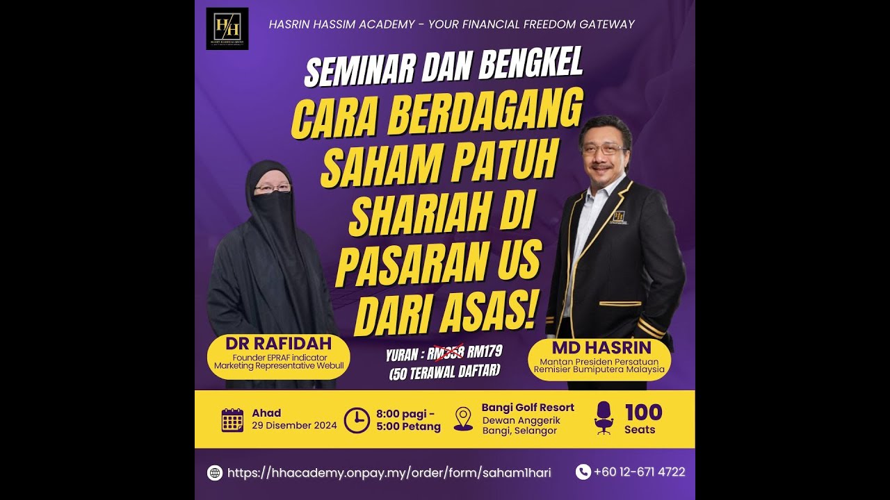 Promo Seminar Saham Patuh Shariah di US market pada 29 Dis 2024 - YouTube