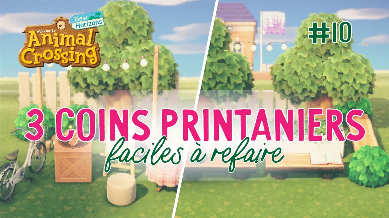 3 coins printaniers, à reproduire sur son île #10 - Animal Crossing New ...