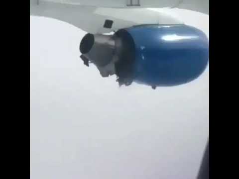 Son Dakika! Yolcu uçağının motoru havada patladı!