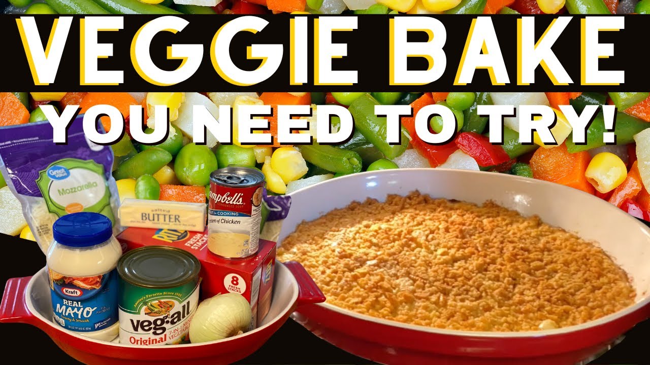 Creamy VEGGIE BAKE You Need to Make! - Veg-All Casserole with Ritz ...
