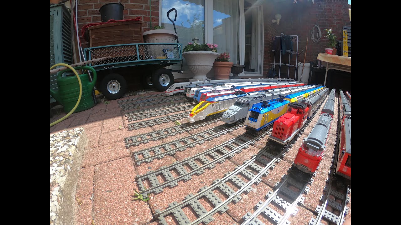 Overview of lego 9v custom trains railway mocs ICE3 TGV Thalys Eurostar ...