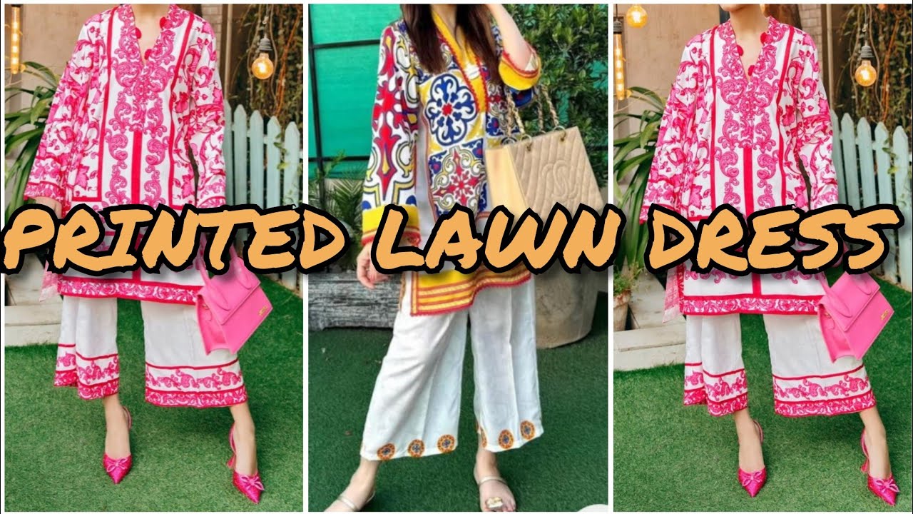 So Beautiful Printed All Over Dress Designs Ideas || Latest Summer ...