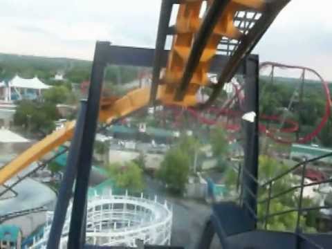 SIX FLAGS Chicago- Batman ride - YouTube