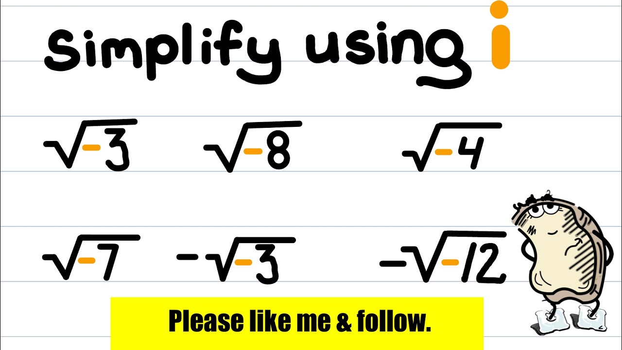Using I To Rewrite Square Roots Of Negative Numbers YouTube using-i-to-rewrite-square-roots-of-negative-numbers-youtube