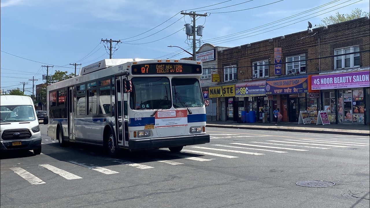 MTA Bus: 2007 Orion VII OG HEV 3700 on the Q7 - YouTube