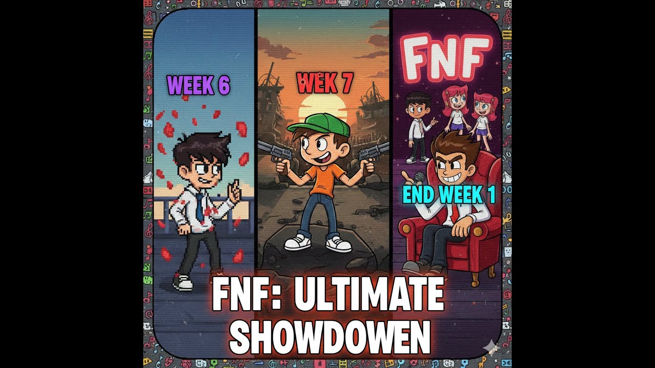 Friday night funkin | Week 6 Week 7 End week 1 - YouTube