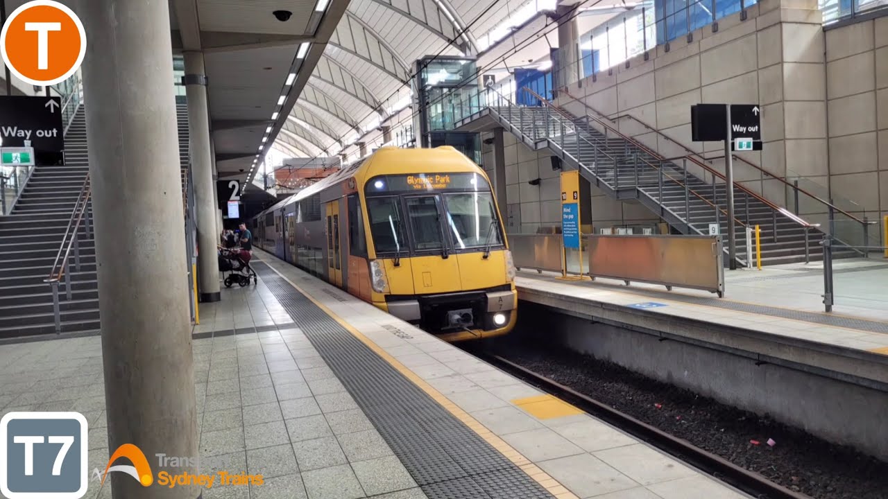 Sydney Trains A10 Waratah A set train ride from Lidcombe-Olympic park ...