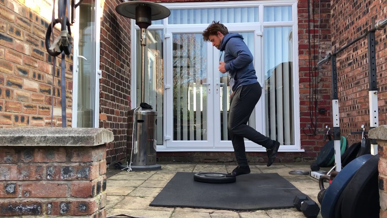 Single Leg Plate Hops - YouTube