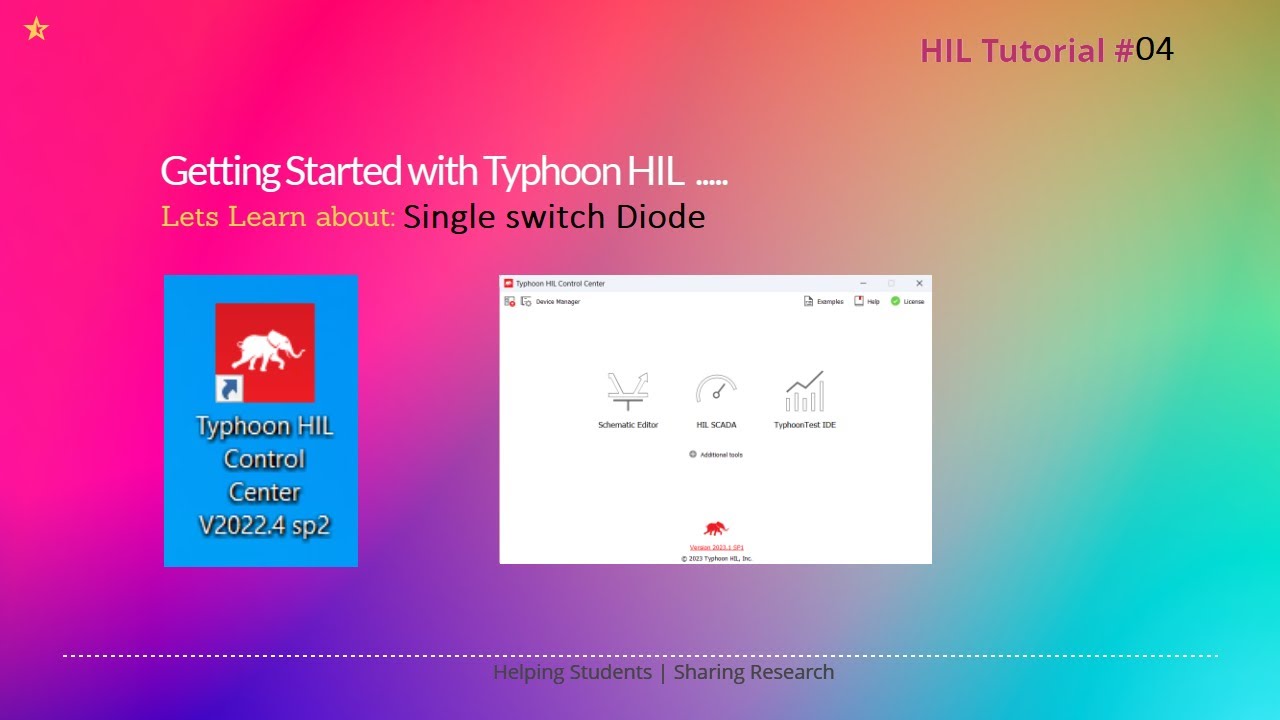Diode as single switch | Getting started with Typhoon HIL Software | Part-04 | - YouTube
