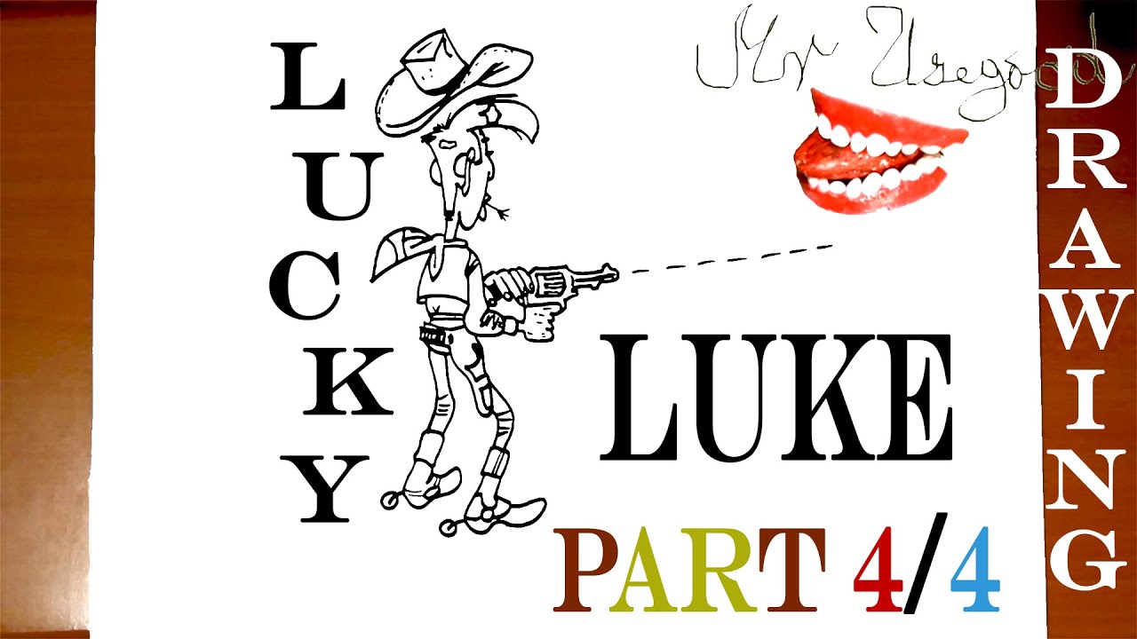 How to Draw LUCKY LUKE Step by Step Easy | TUTORIAL 4/4 - YouTube