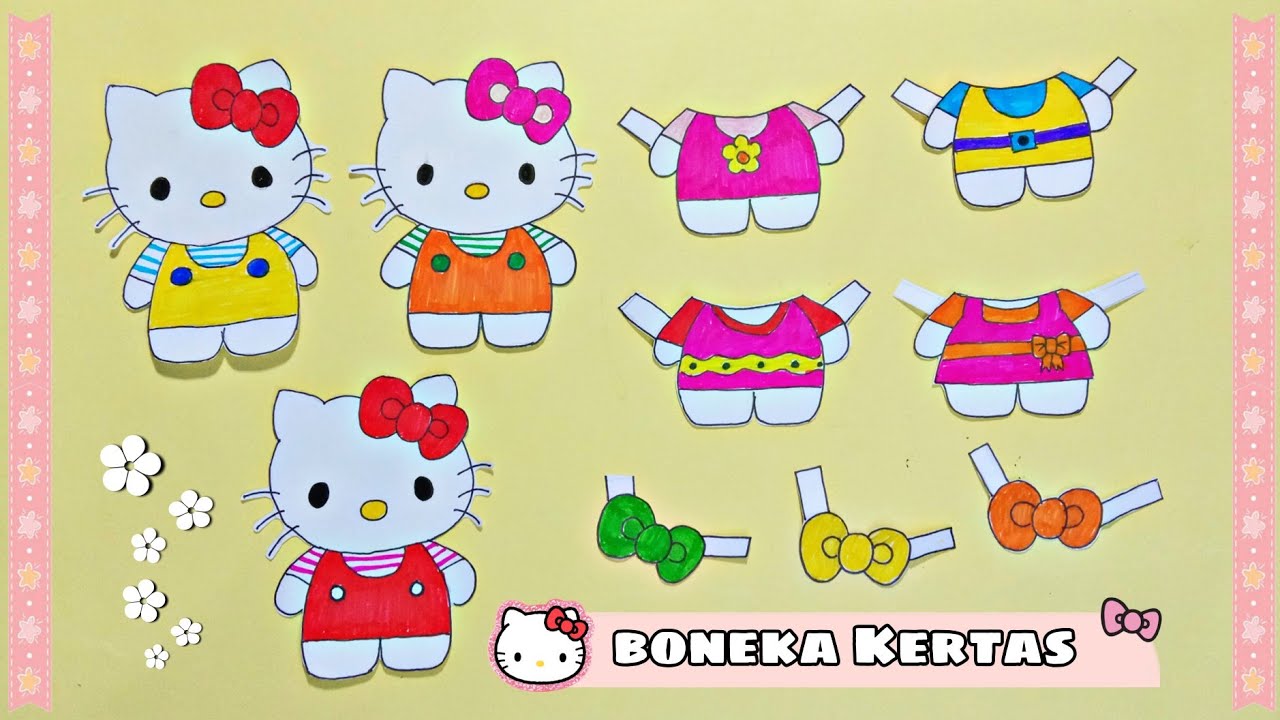 Cara membuat boneka kertas | Cara membuat mainan bongkar pasang | DIY ...