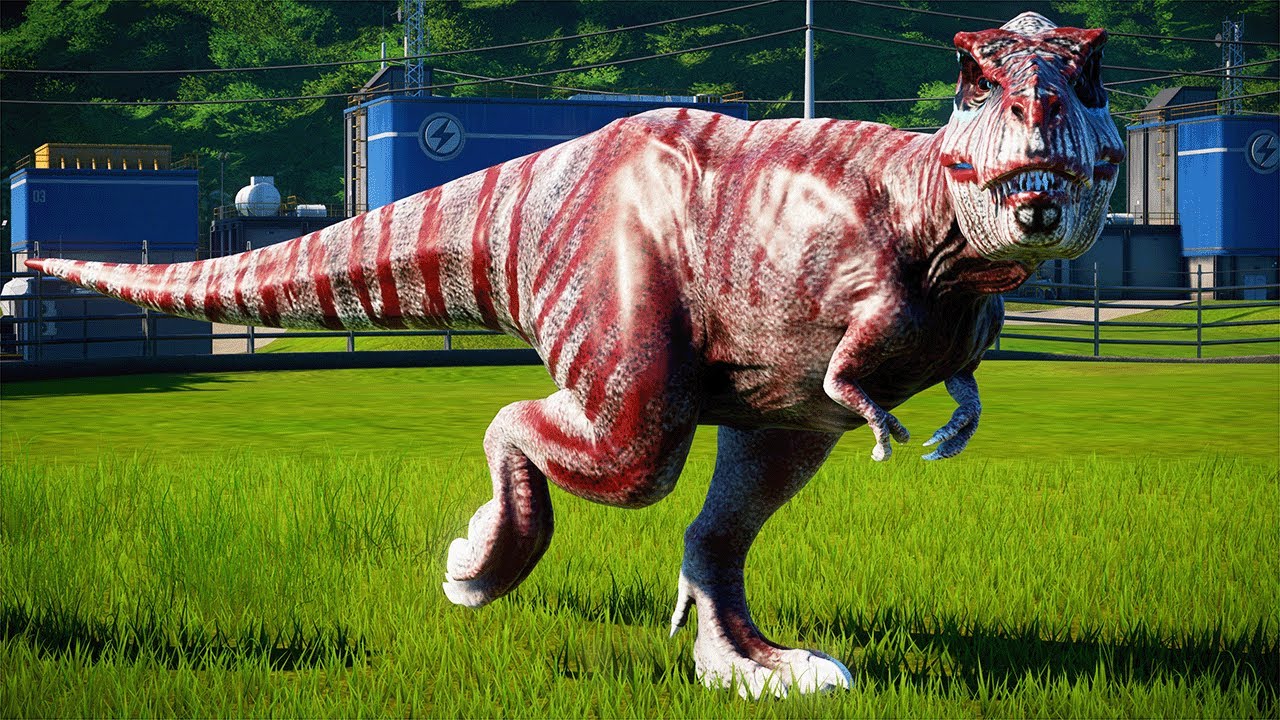 RED SKULL T Rex vs Indominus Rex and Giganotosaurus Fighting - Jurassic ...