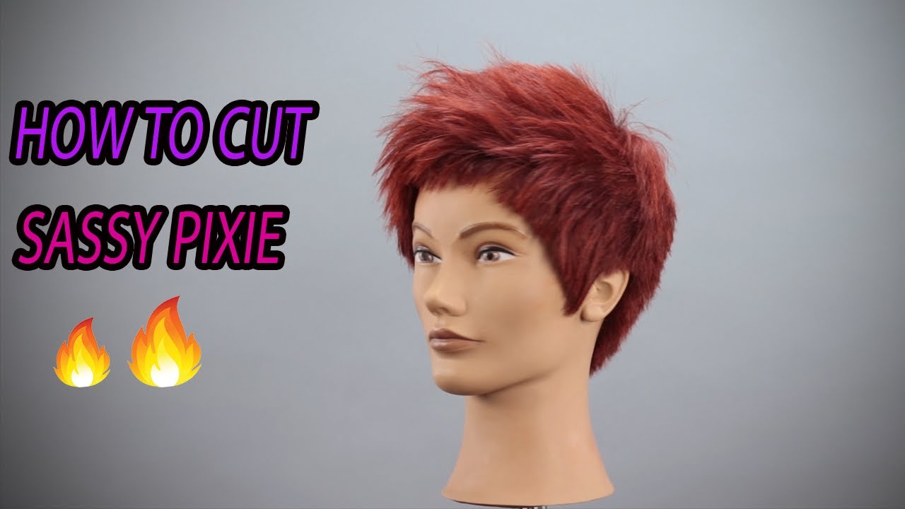 How To Cut Sassy Pixie Haircut Step By Step Tutorial Cut Short Hair 1088