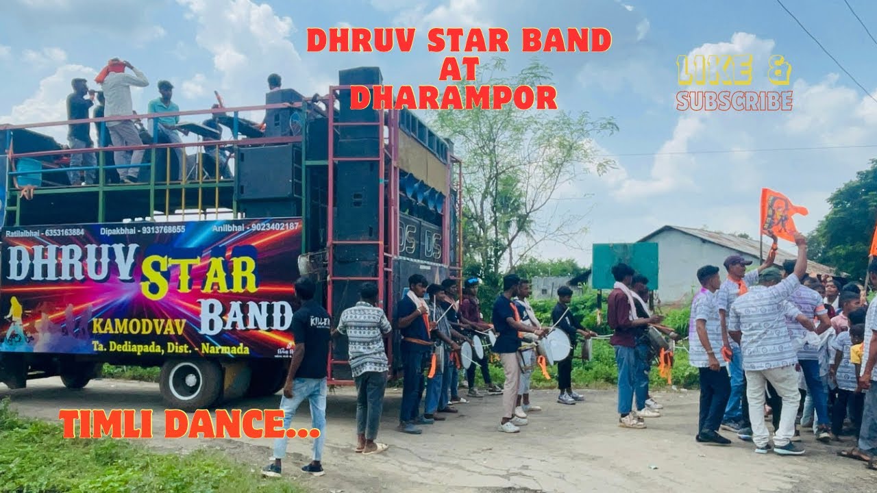Dhruv Star Band At Dharampor | Timli Song | Ganesh Visarjan - YouTube
