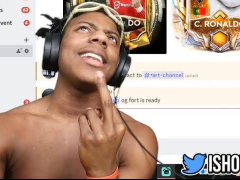 IShowSpeed sticks up the middle finger - YouTube