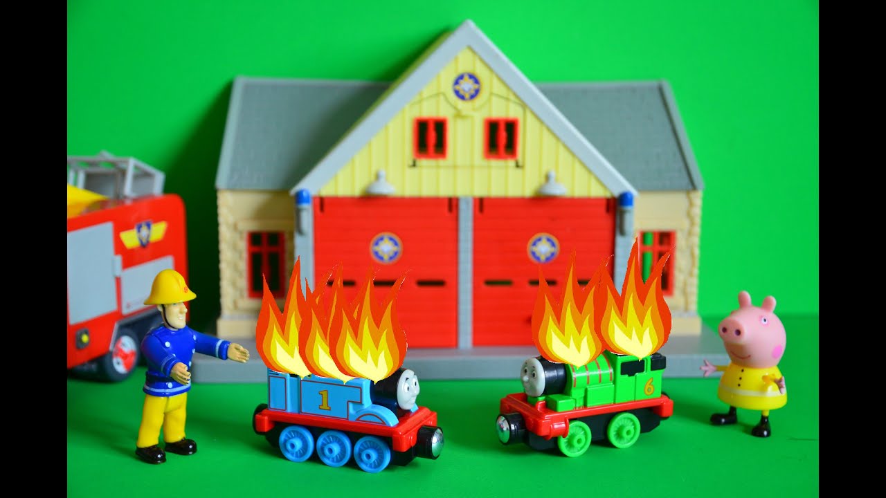 Fireman Sam Episode Rescue Peppa Pig Thomas The Tank Engine FIRE - YouTube