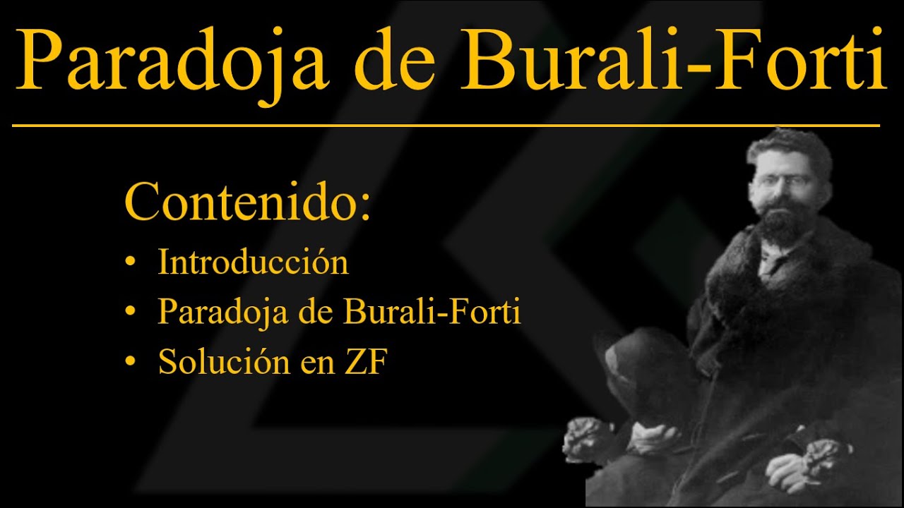 La Paradoja de Burali-Forti - YouTube