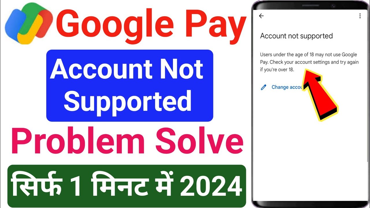 Google pay account not supported | Account not supported google pay ...