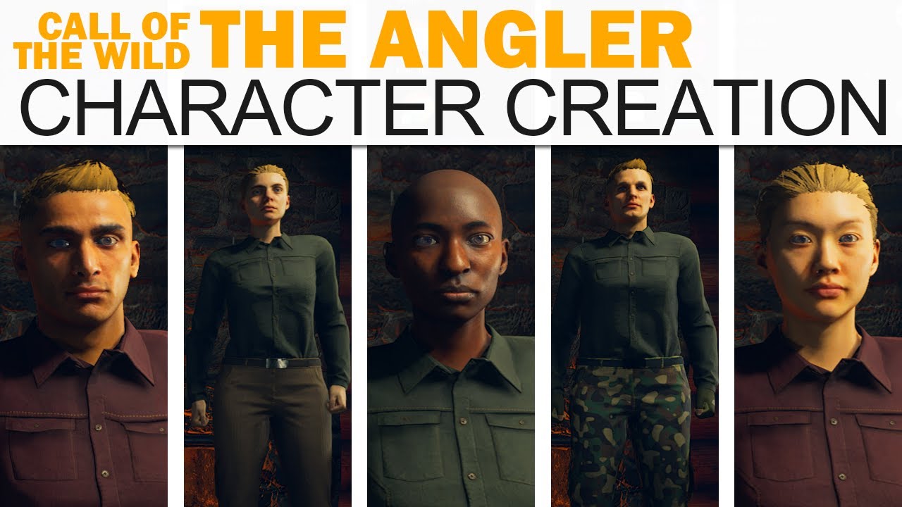 Call of the Wild: The Angler Character Creation (Male & Female, All ...