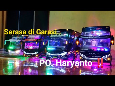 Miniatur bus PO. Haryanto || Strobo Miniatur bus