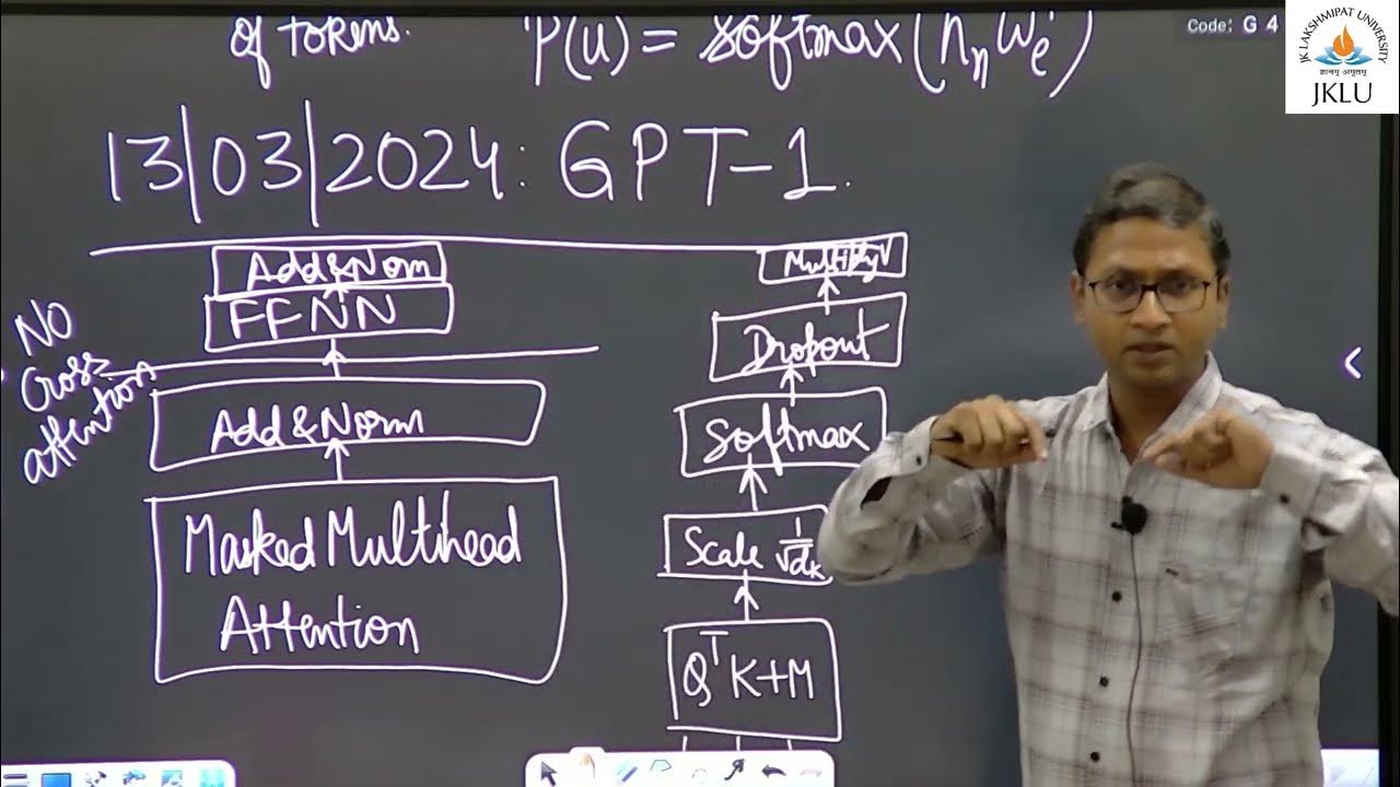 Lecture 24: Generative Pre-trained Transformer (GPT) -- Part 1 - YouTube