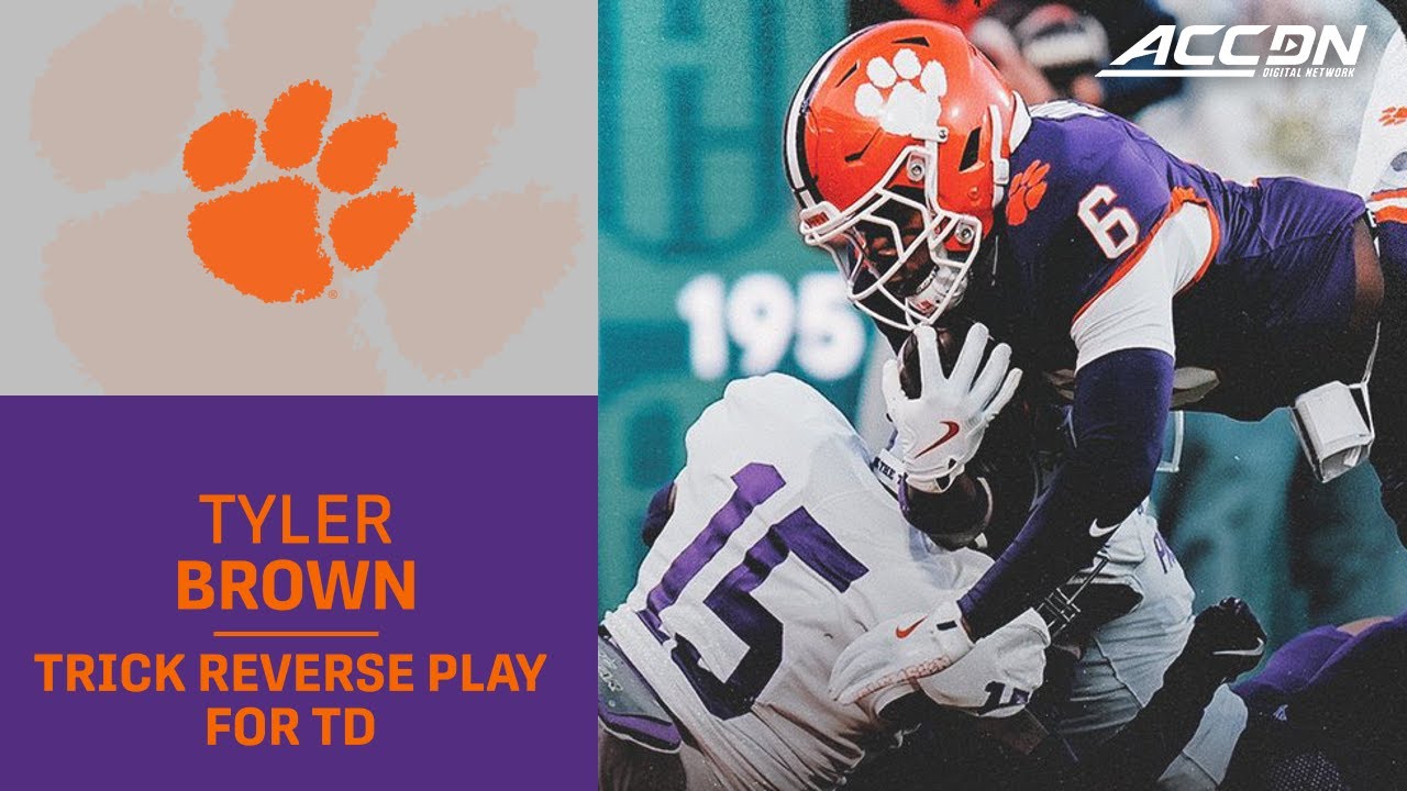 Clemson WR Tyler Brown Reverse Trick-Play Touchdown - YouTube