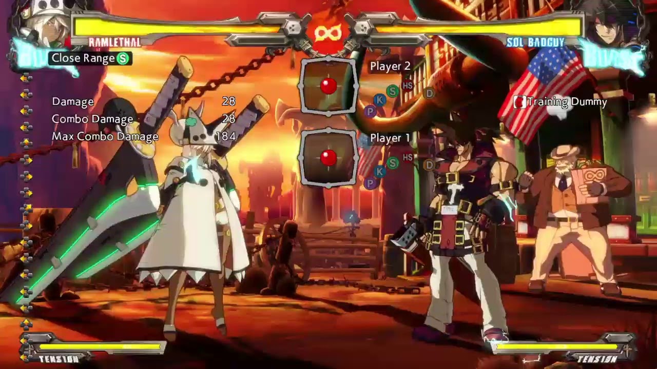Guilty Gear Xrd rev 2:Ramlethal practice - YouTube
