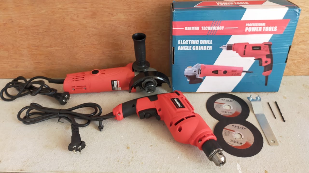 UNBOXING : ELECTRIC DRILL AND GRINDER, GERMAN TECHNOLOGY PROFESIONAL ...