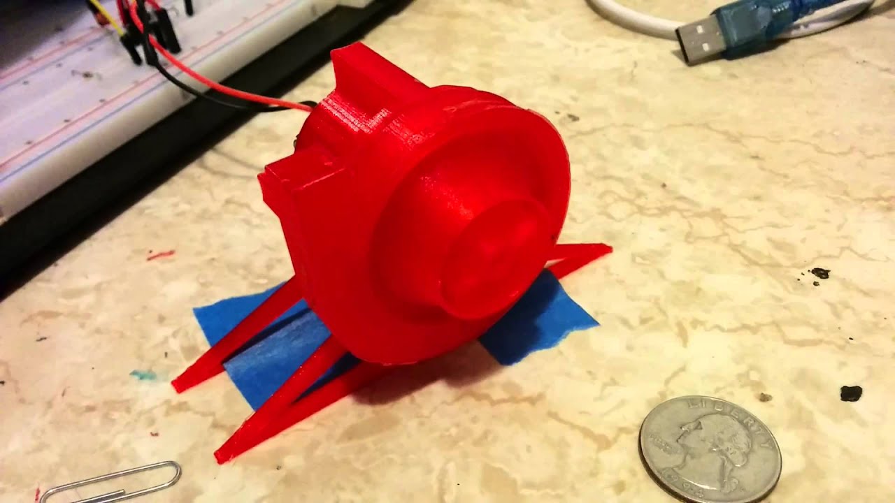 3d printed compressor fan. - YouTube