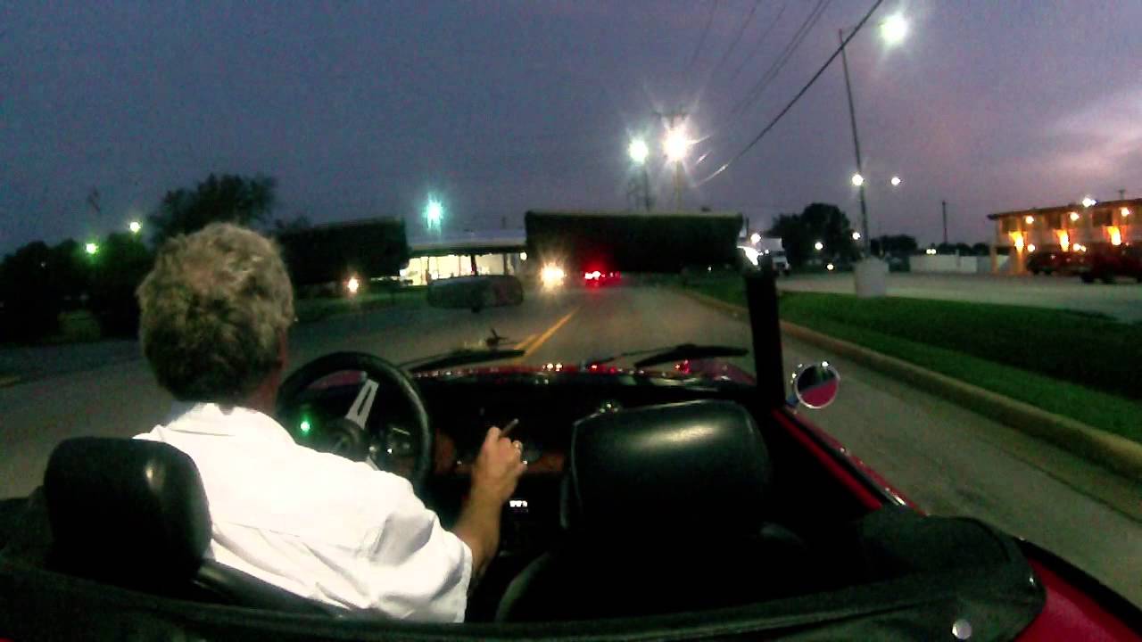Drive through town at dusk - YouTube