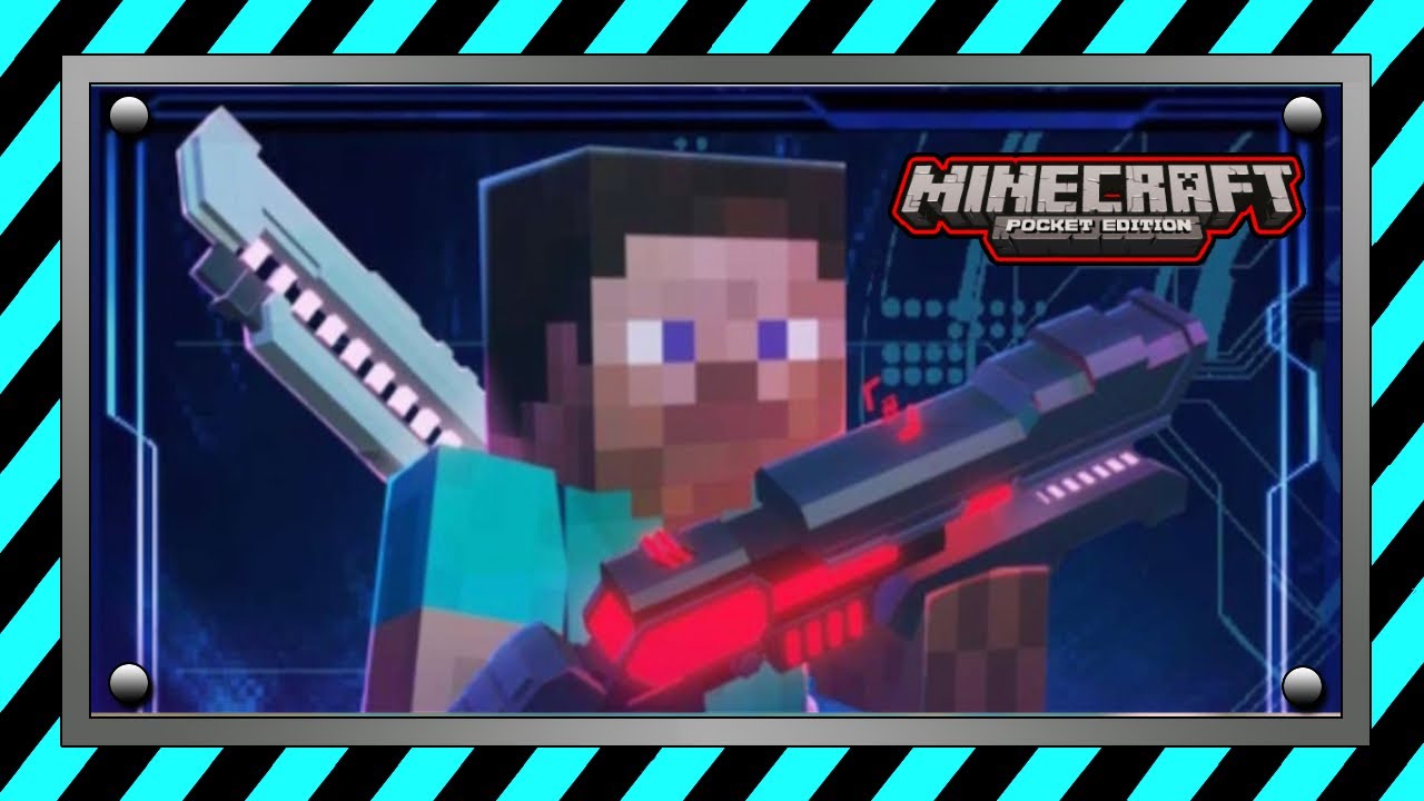 Minecraft PE : Futuristic Weapons Mod【Mod ShowCase】 - YouTube
