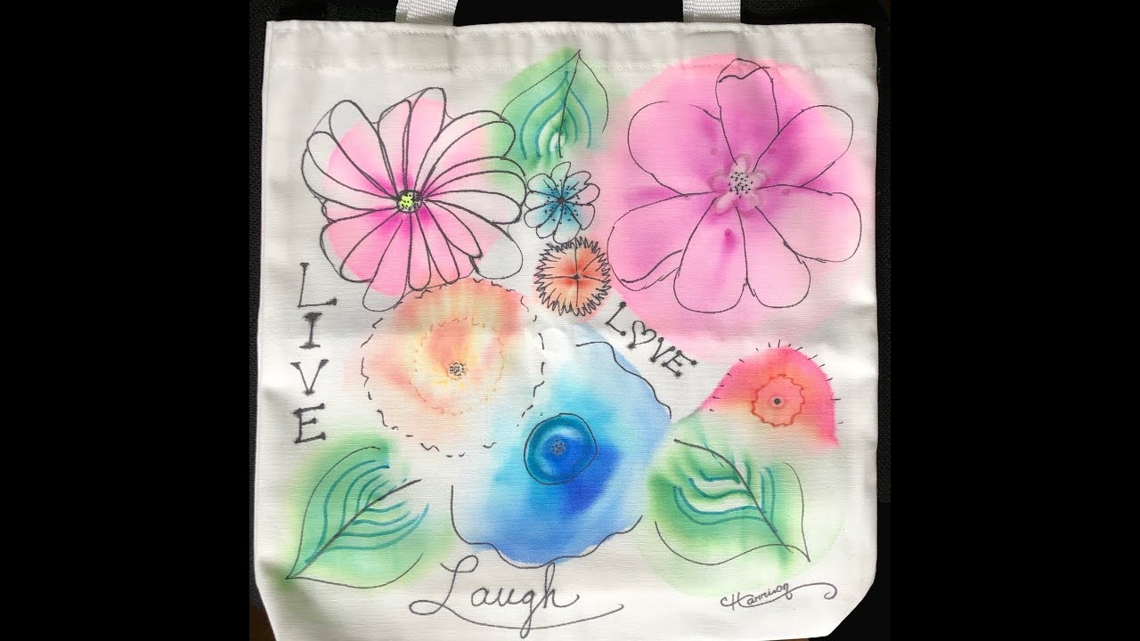 Creating Art with Markers & Alcohol - #87 Flowers in the Rain - YouTube