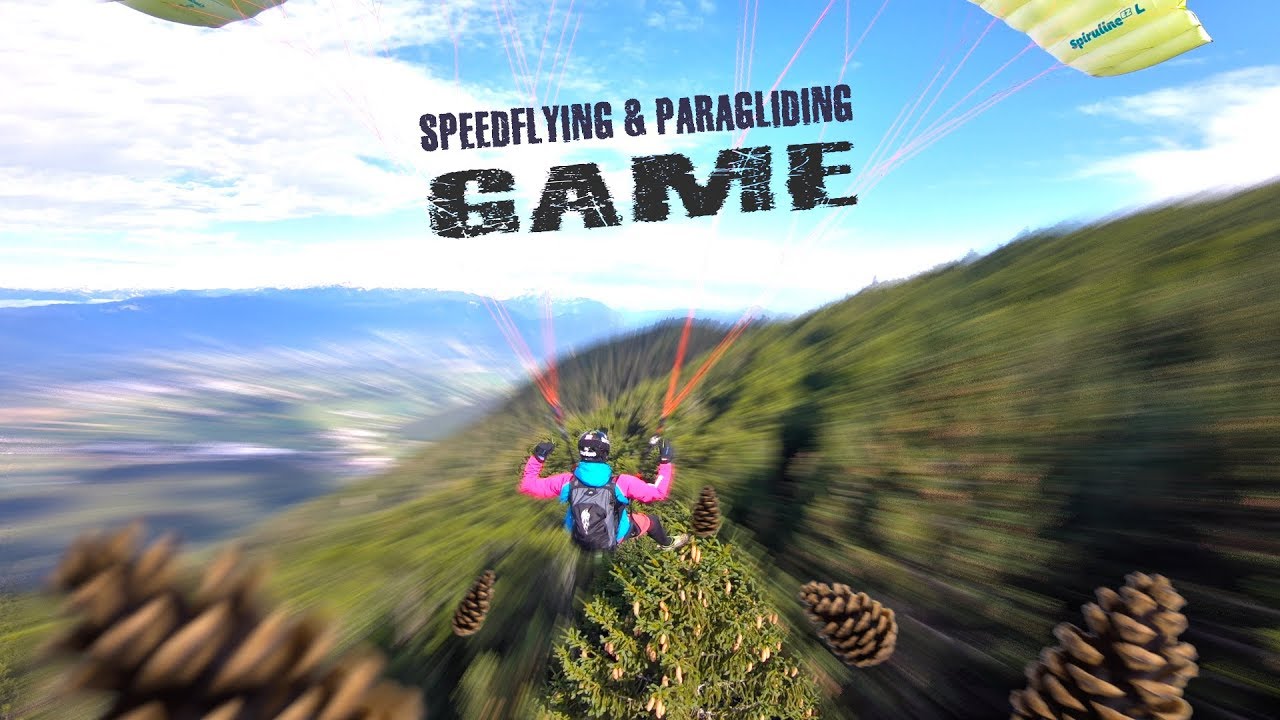 real life Speedflying & Paragliding Game I Chase cam - YouTube