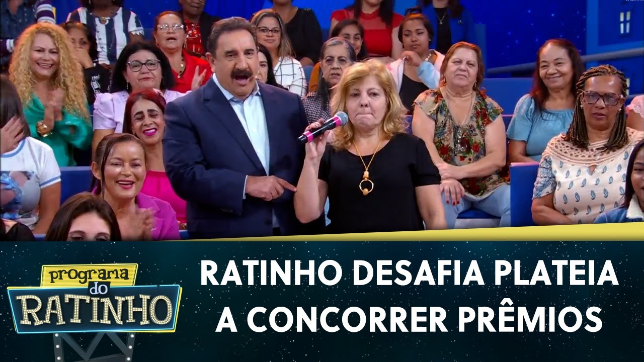 Ratinho desafia plateia a concorrer prêmios | Programa do Ratinho (25 ...