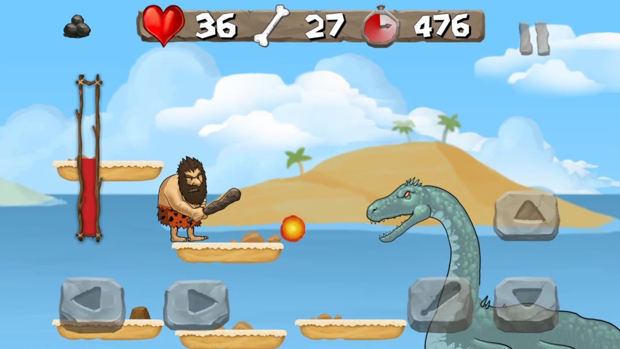 Caveman Chuck Adventure - Gameplay Android - Level 12 Plesiosaurus Boss ...