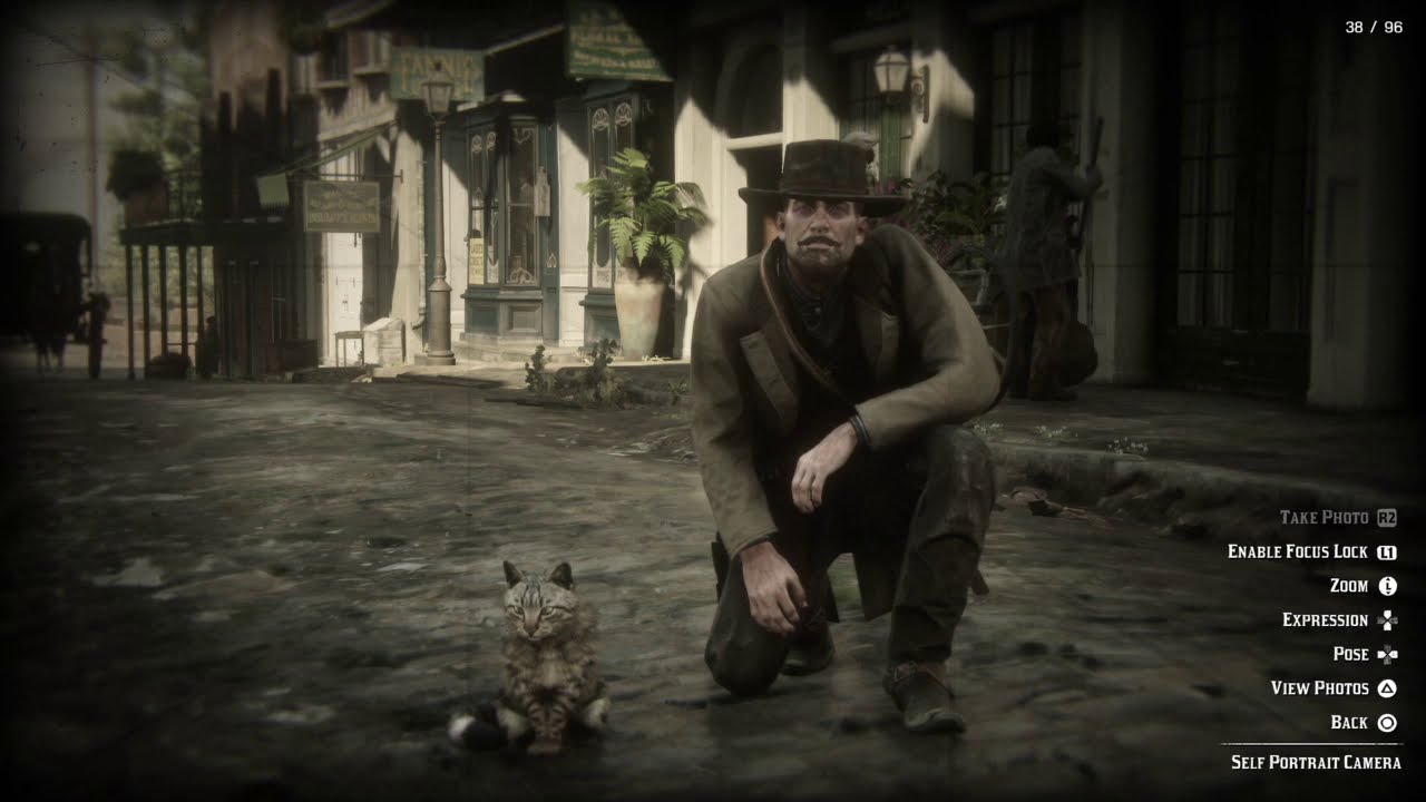 Trying to pet a cat in RDR2 - YouTube