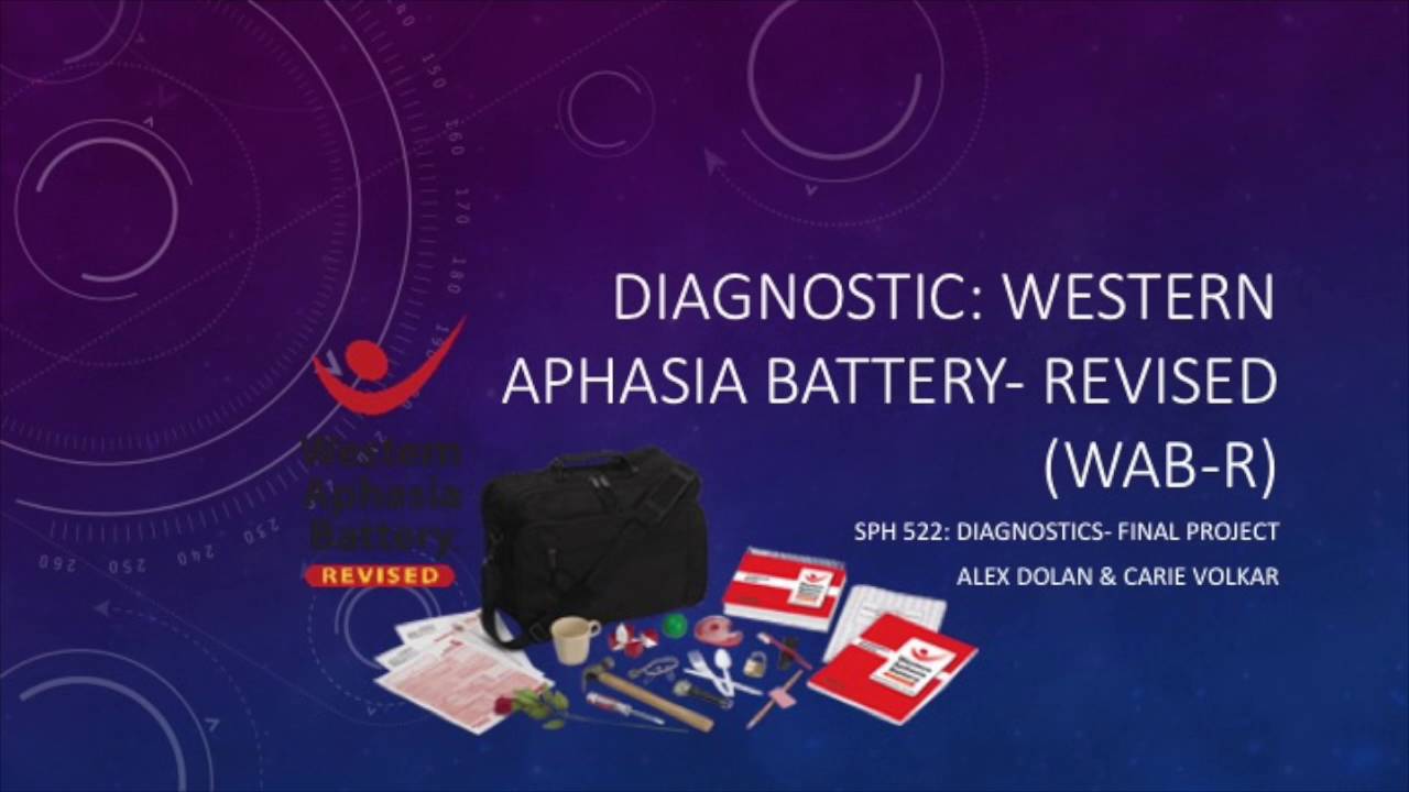 Western Aphasia Battery-Revised - YouTube