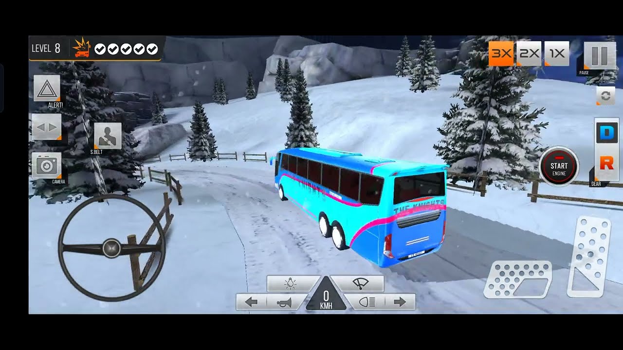 Modern Bus Driving Ice Road | Modern Bus Drive Parking 3D | End Gaming ...