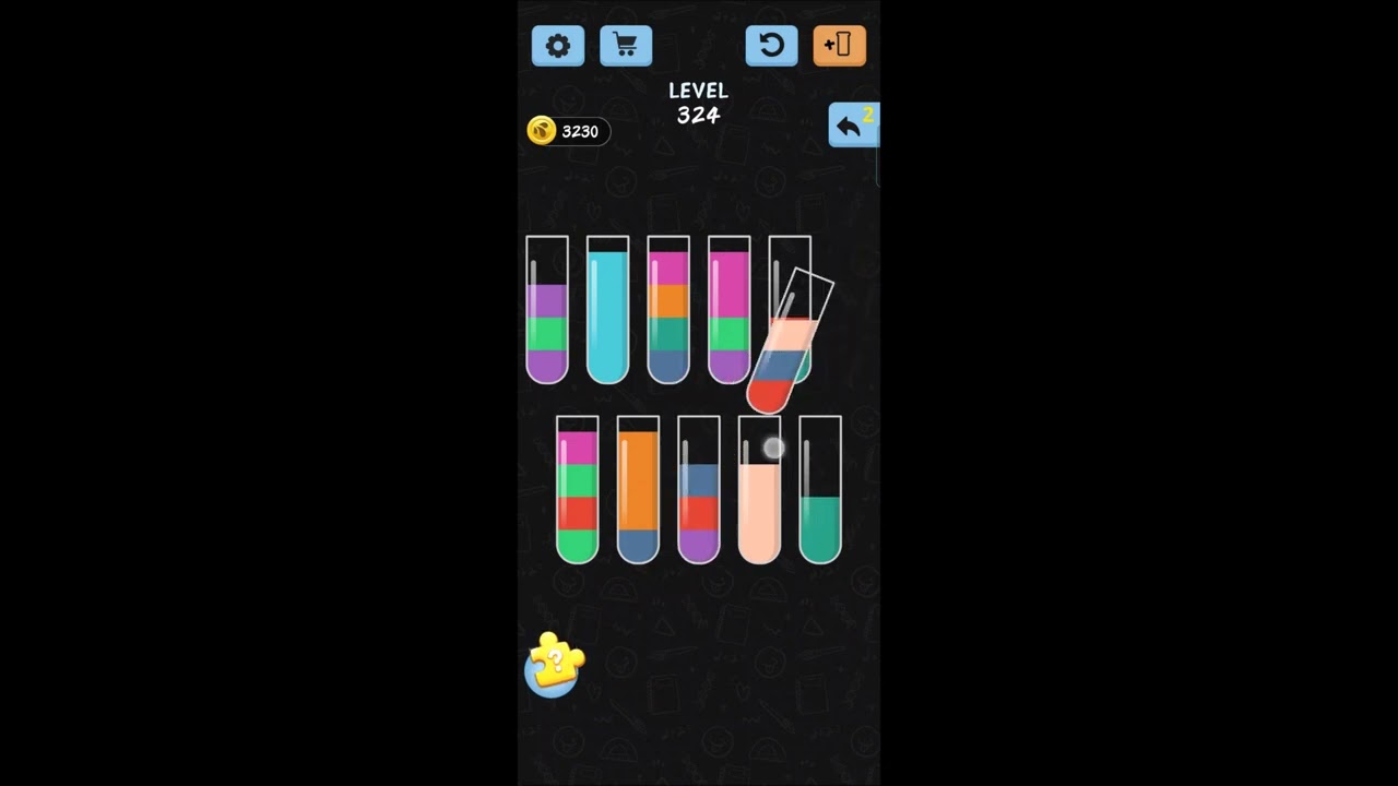 Water Color Sort level 324 - YouTube