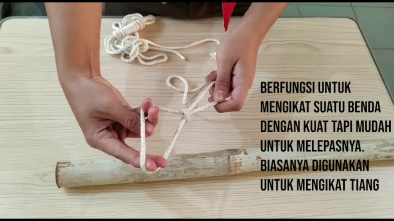 Video Pramuka Cara Membuat Simpul Dasar - YouTube