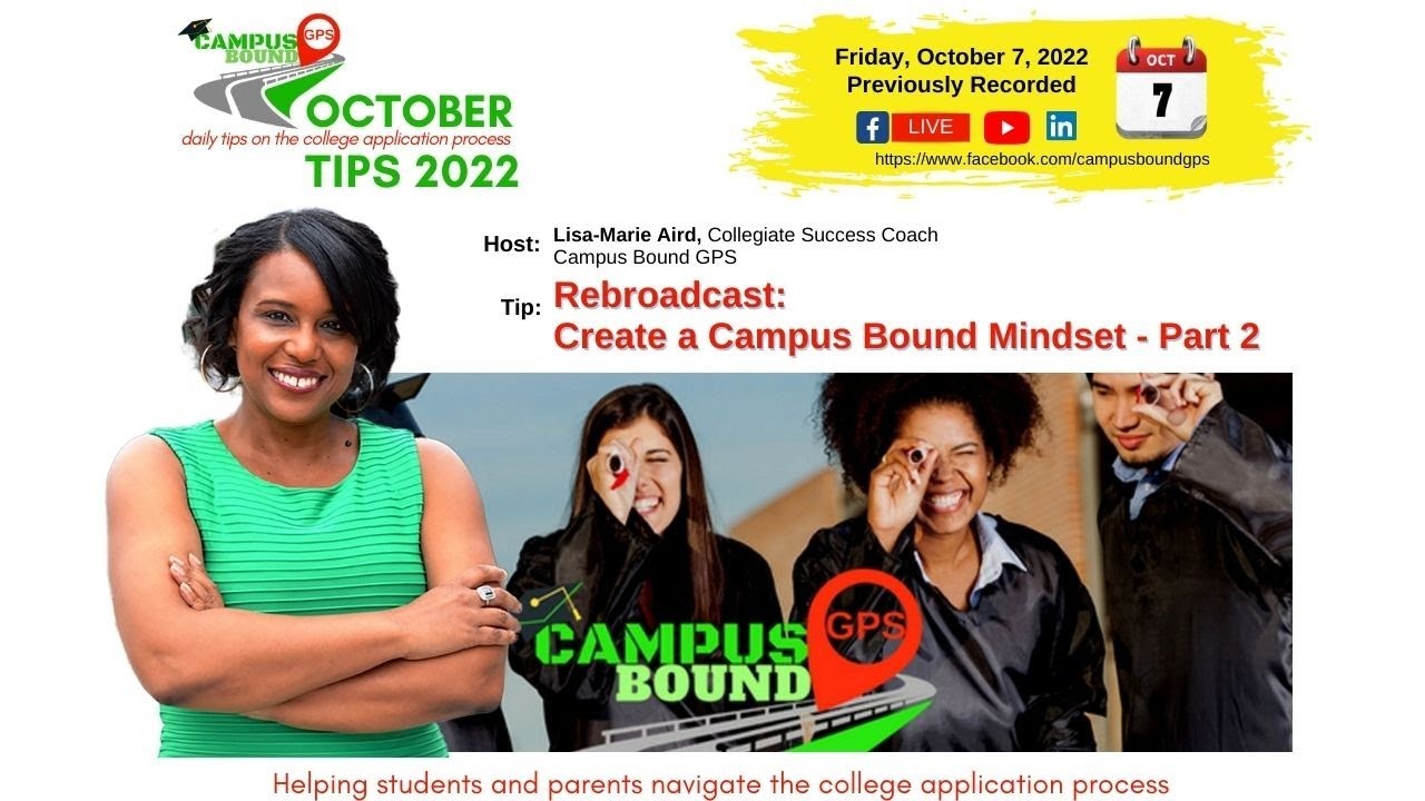 Campus Bound GPS October Tips - Get Your Mind Ready - Part 2 - YouTube