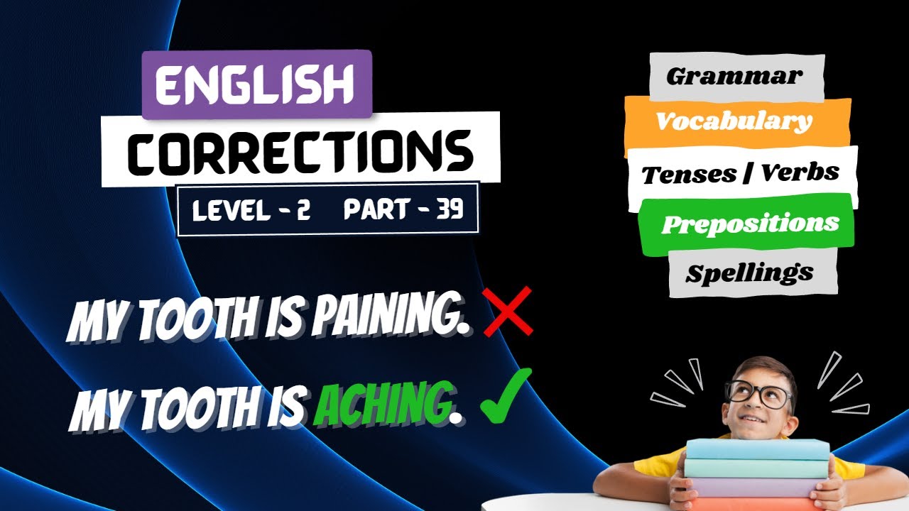 Learn English with Common Errors Level 2 Part 39 | Spotting errors ...