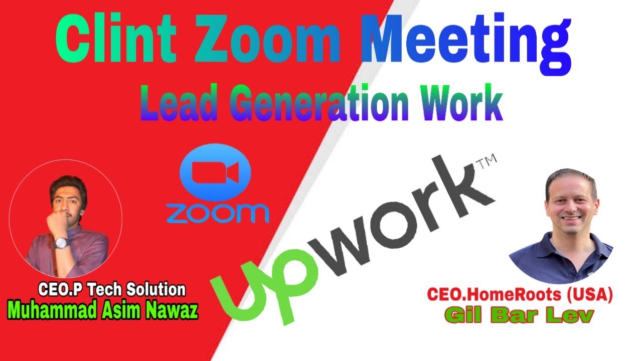 Zoom Meeting With Gil Bar-Lev About Market Place Leads Generation Work ...