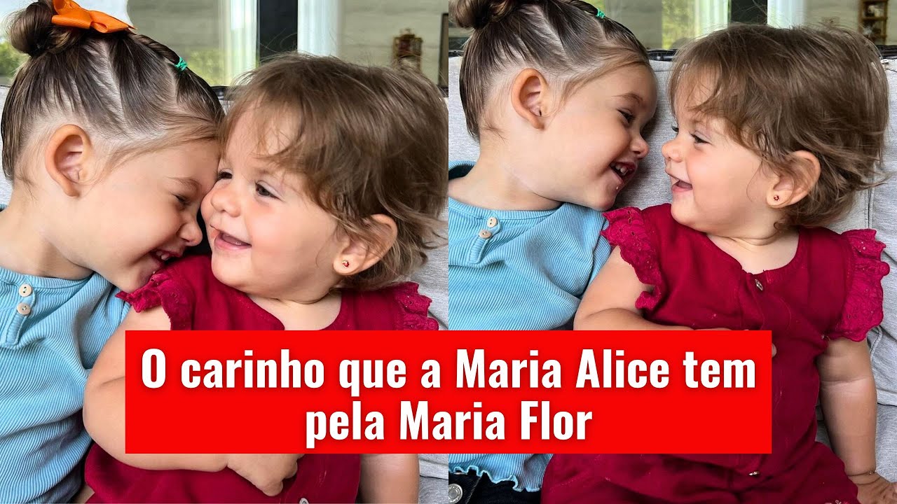 O carinho que a Maria Alice tem pela Maria Flor - YouTube