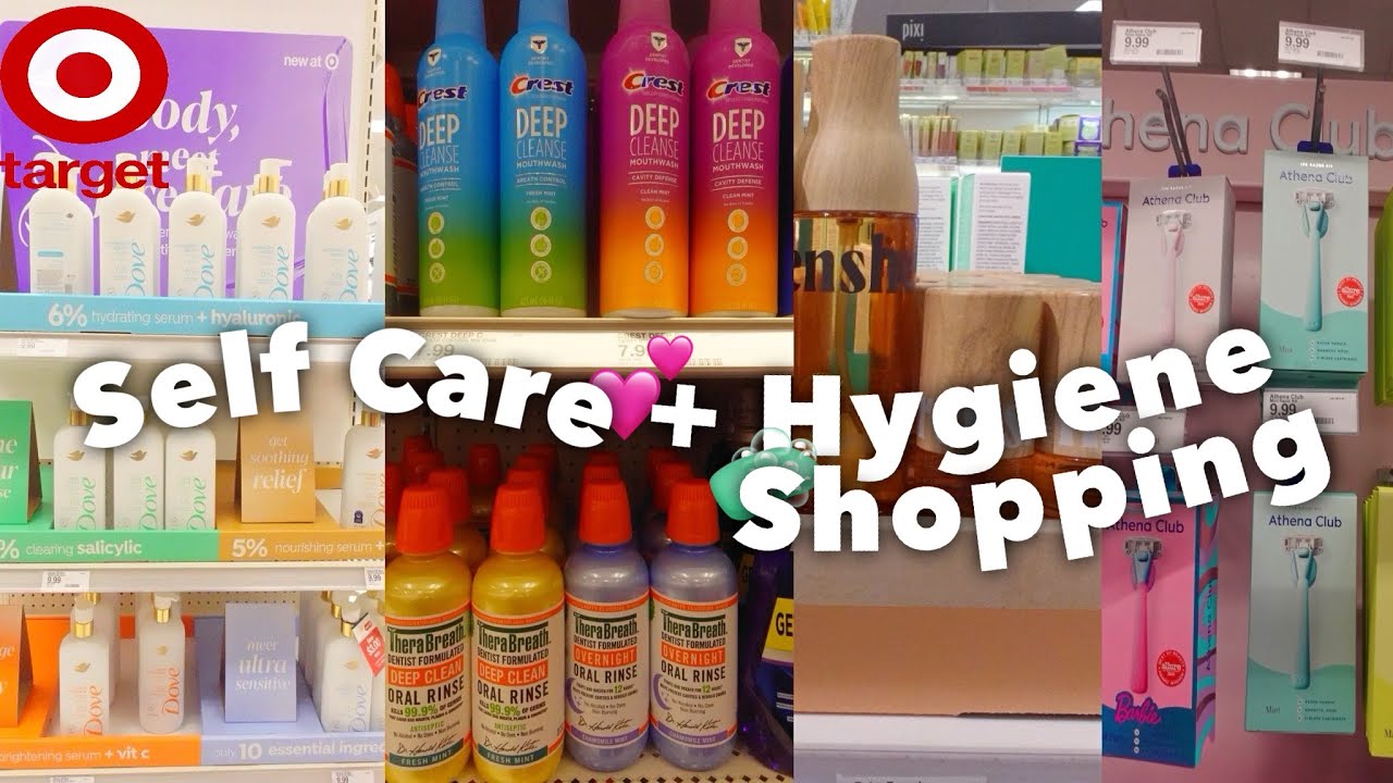 TARGET HYGIENE SHOPPING + NEW FRENSHE BODY OILS + NEW CREST MOUTH WASH ...
