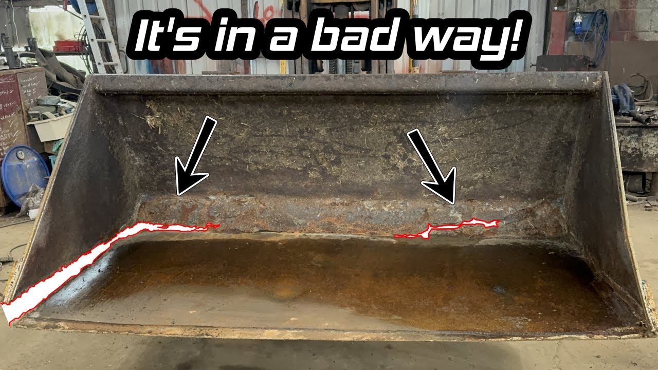 Saving a telehandler bucket from the scrap! - YouTube